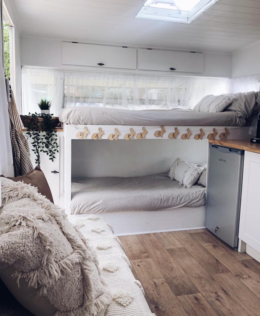 Caravan Bunk Beds | Caravan Renovation Series - Ben & Michelle