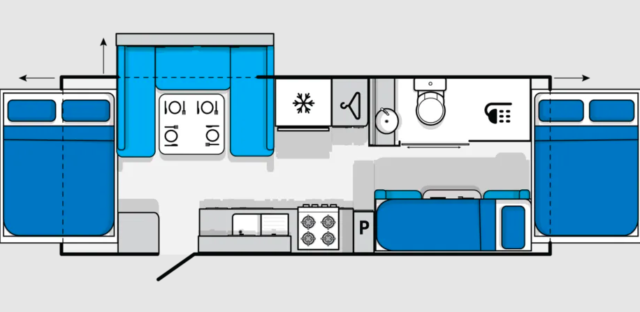 Family Caravans | Caravans with permanent bunk beds - Ben & Michelle
