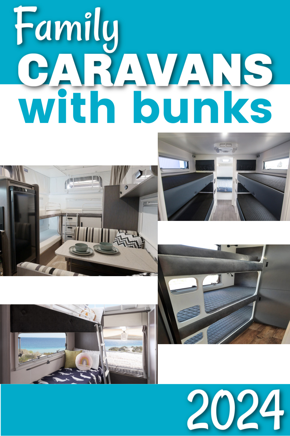 Family Caravans Australia 2026 | Caravans with permanent bunk beds ...